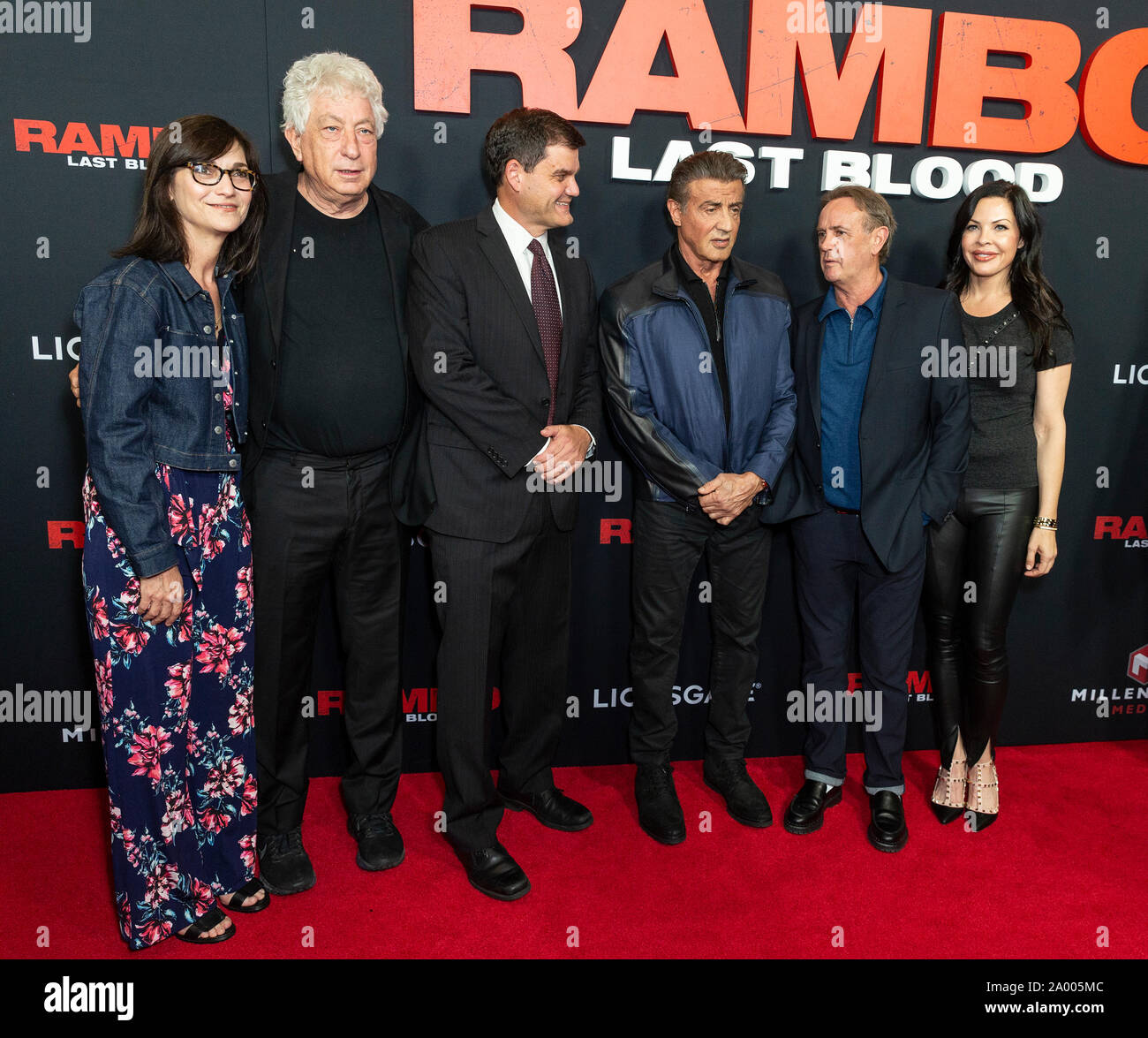 New York, United States. 18th Sep, 2019. Sylvester Stallone and crew ...