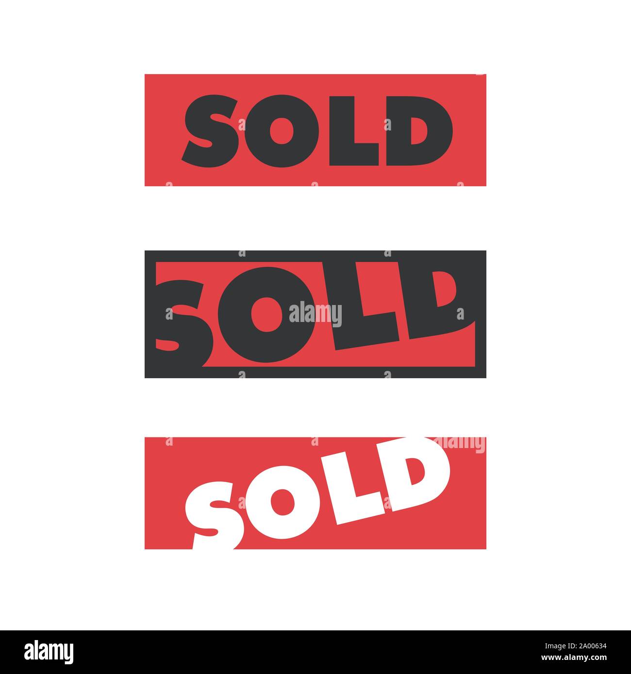 Sold banner hi-res stock photography and images - Alamy