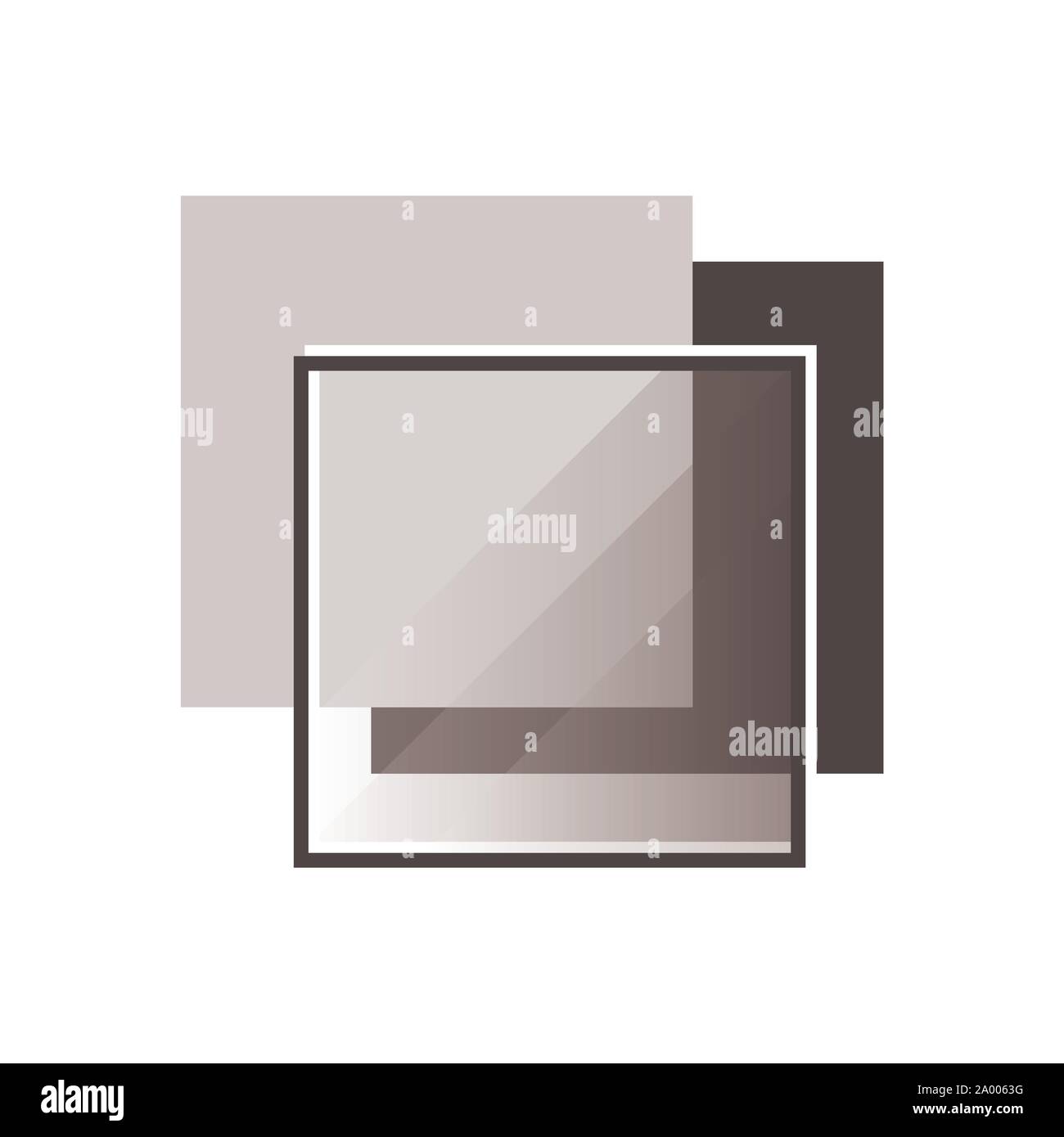 Abstract line shape square logo. Vector abstract logo. Abstract design ...