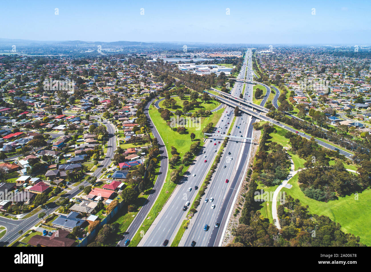Highway interchange in Melbourne, Australia Stock Photo - Alamy