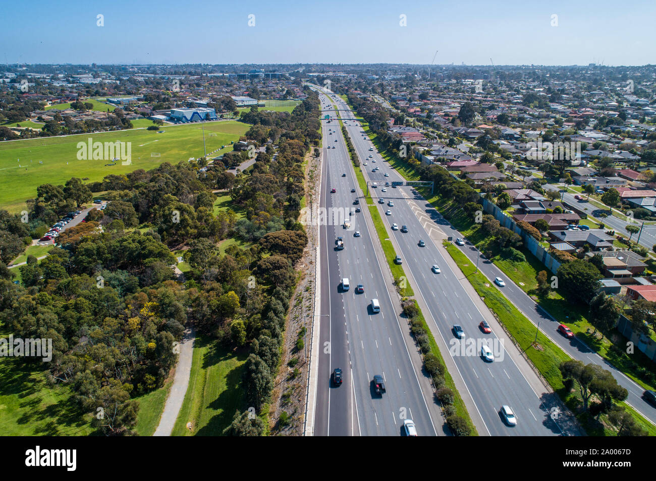 Aerial view of Monash Freeway in Melbourne, Australia Stock Photo - Alamy