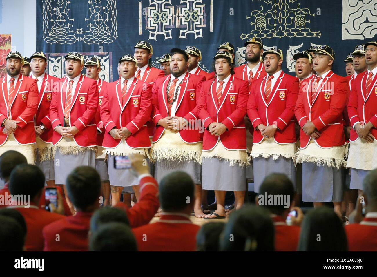 Tokyo, Japan. 19th Sep 2019. Tokyo, Japan. 19th Sep, 2019. Tonga ...