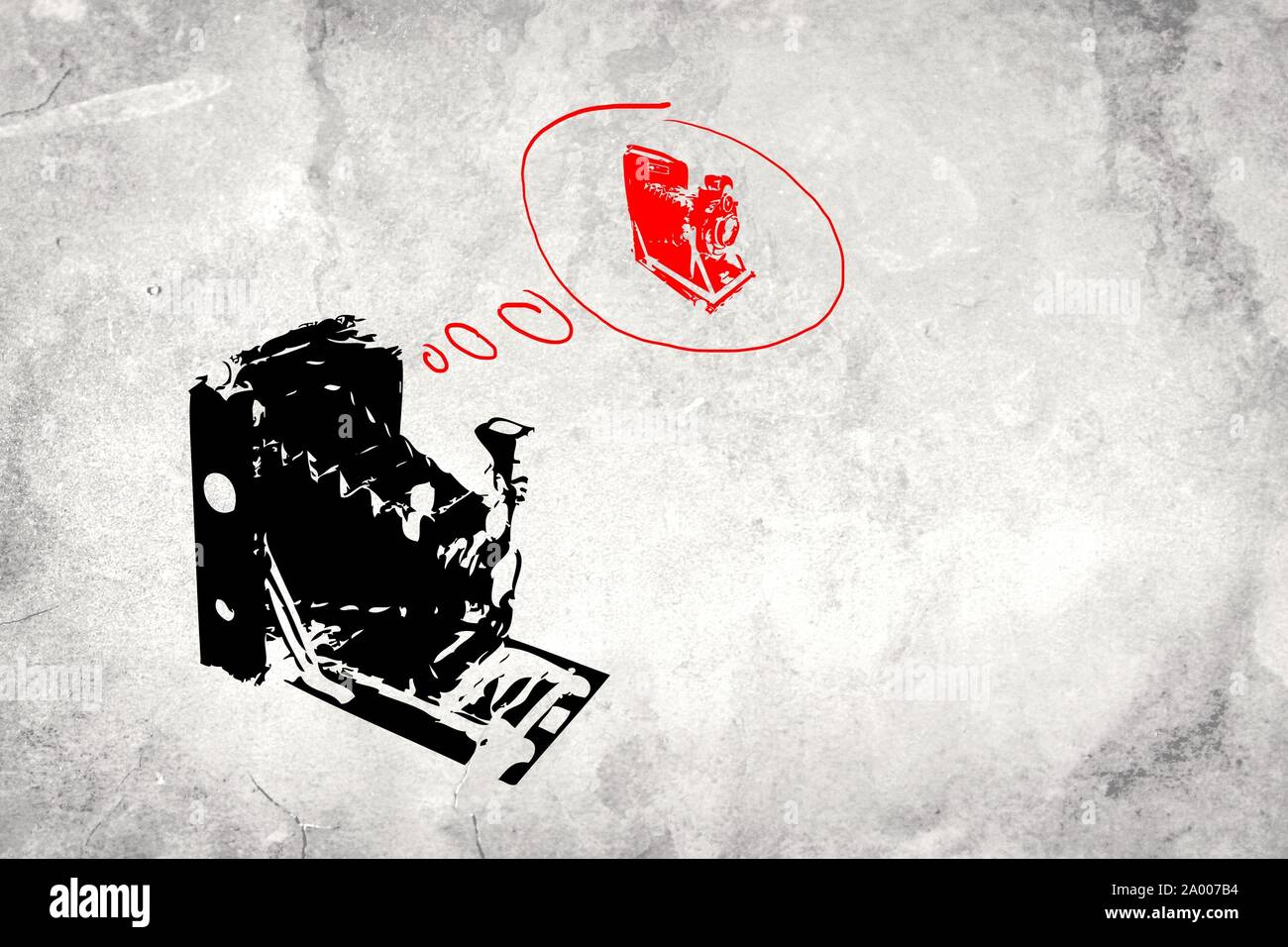 mural fun art design idea wall Stock Photo - Alamy