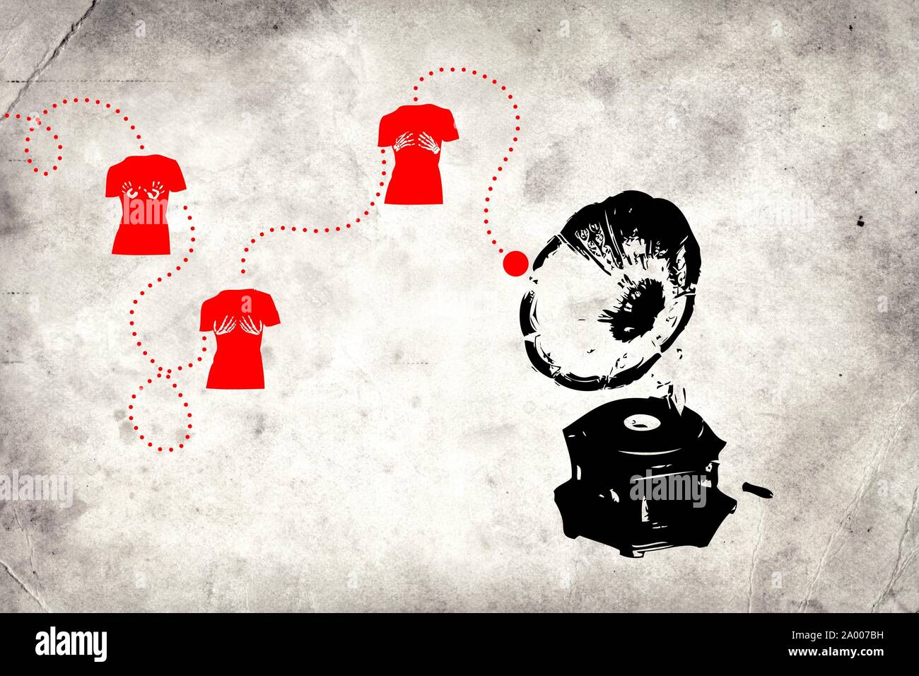 mural fun art design idea wall Stock Photo - Alamy