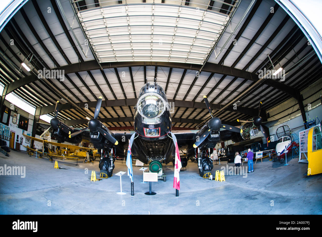 May 5 2016 - Nanton Alberta Canada - Vintage World war 2 Lancaster ...
