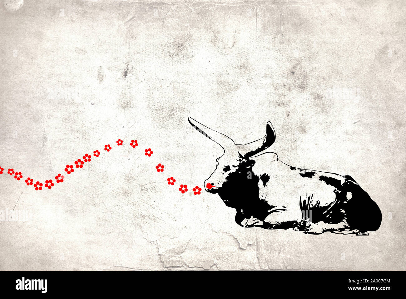 mural fun art design idea wall Stock Photo - Alamy