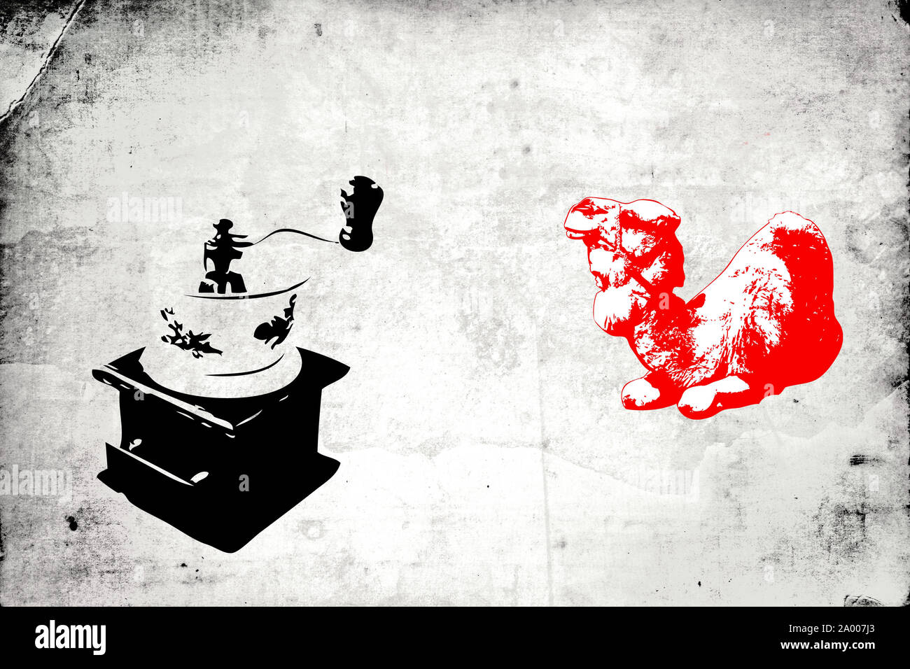 mural fun art design idea wall Stock Photo - Alamy