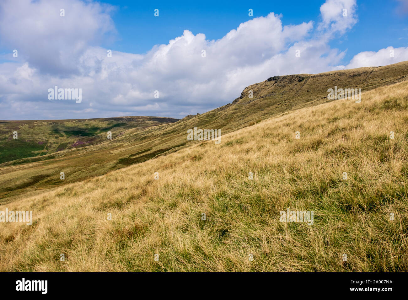 Yellow hills of the Peak District Stock Photo - Alamy