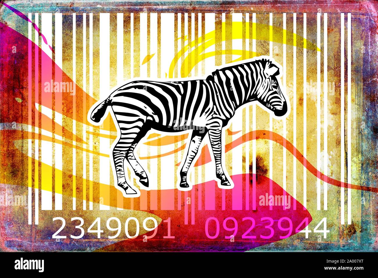 barcode design art idea Stock Photo - Alamy