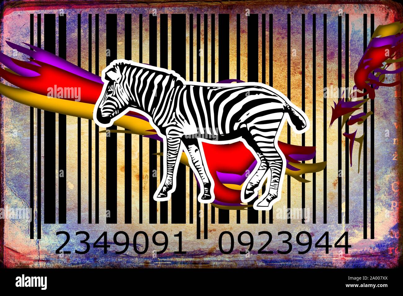 barcode design art idea Stock Photo - Alamy