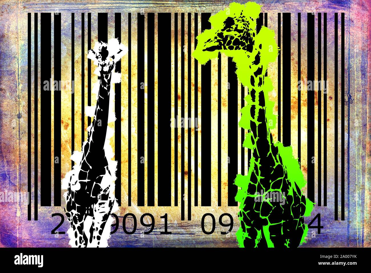 barcode design art idea Stock Photo - Alamy