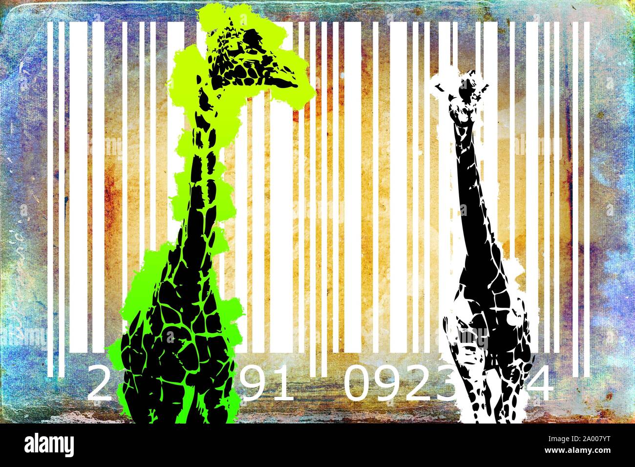 barcode design art idea Stock Photo - Alamy