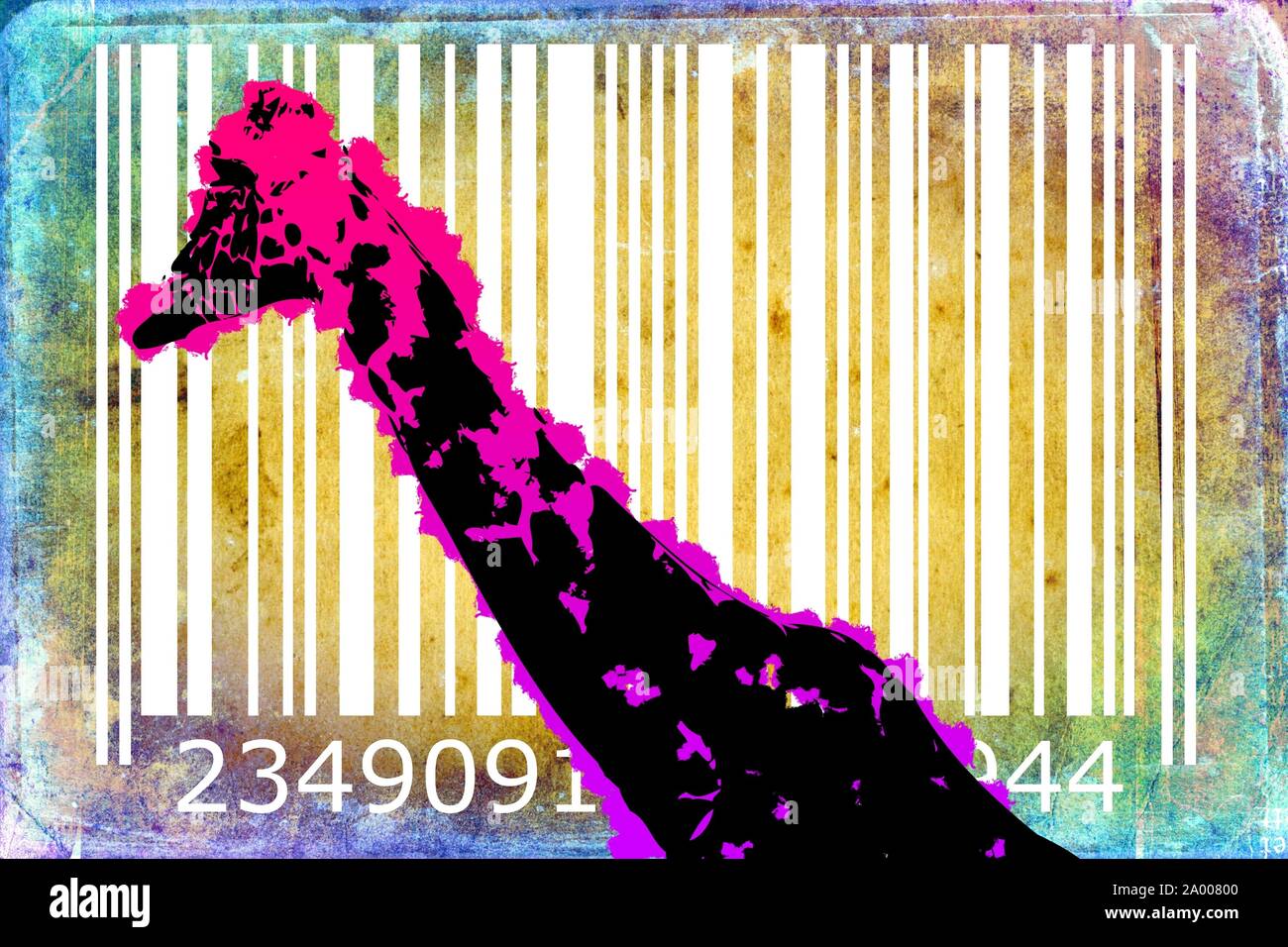 barcode design art idea Stock Photo - Alamy