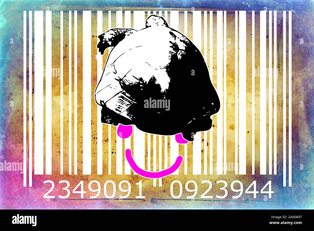 barcode design art idea Stock Photo - Alamy