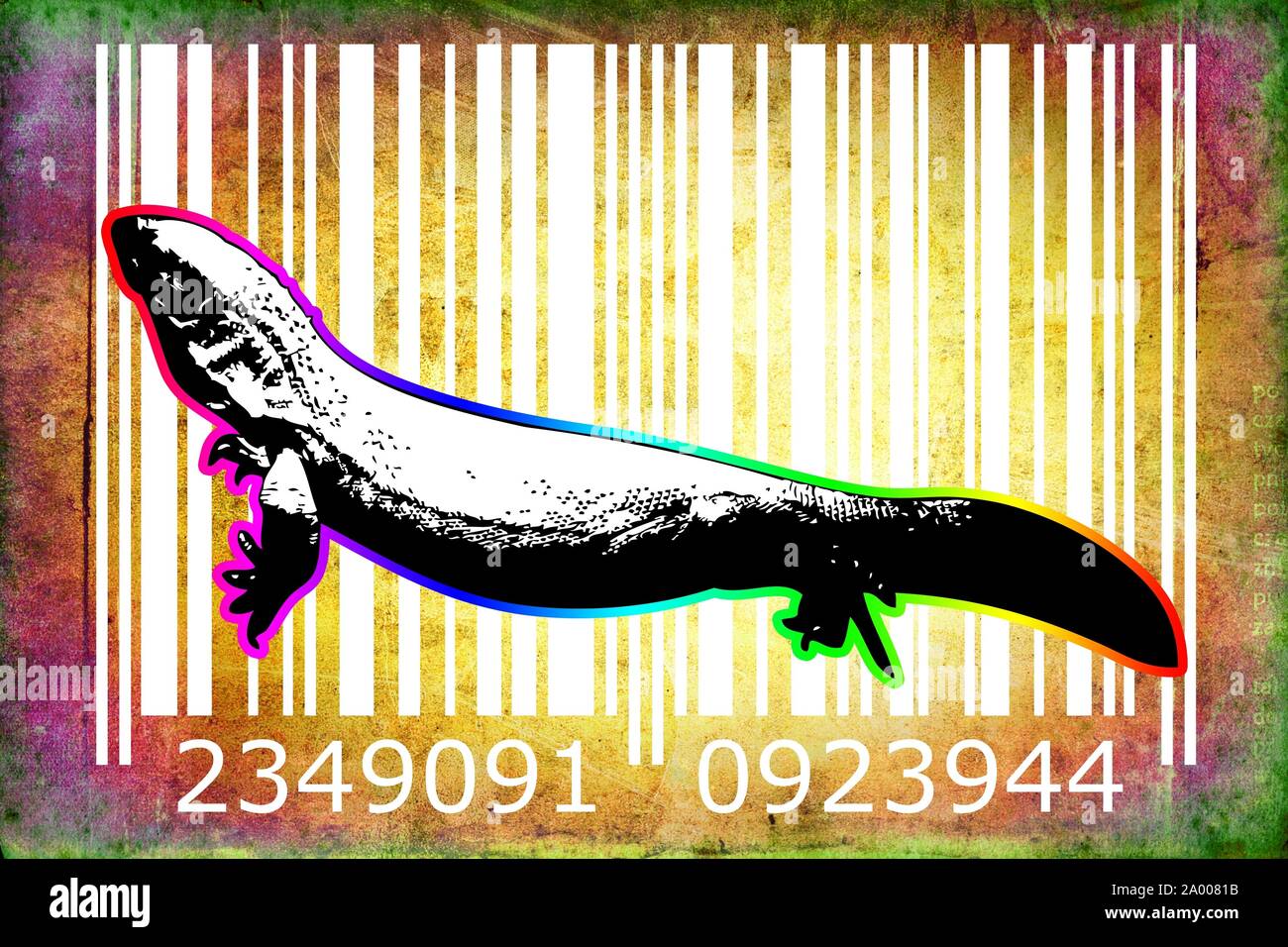 barcode design art idea Stock Photo - Alamy