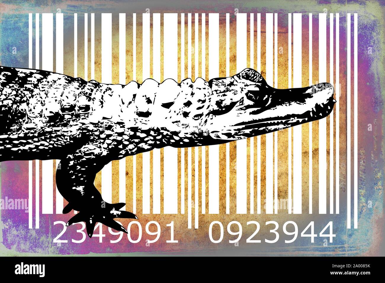 barcode design art idea Stock Photo - Alamy