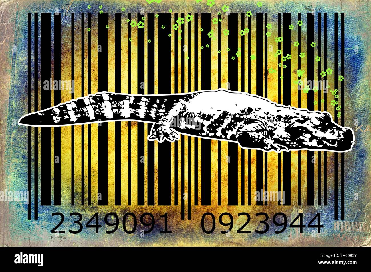 barcode design art idea Stock Photo - Alamy