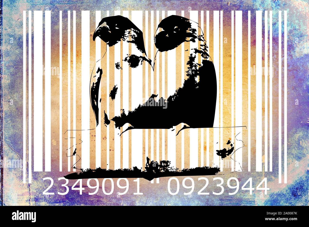 barcode design art idea Stock Photo - Alamy