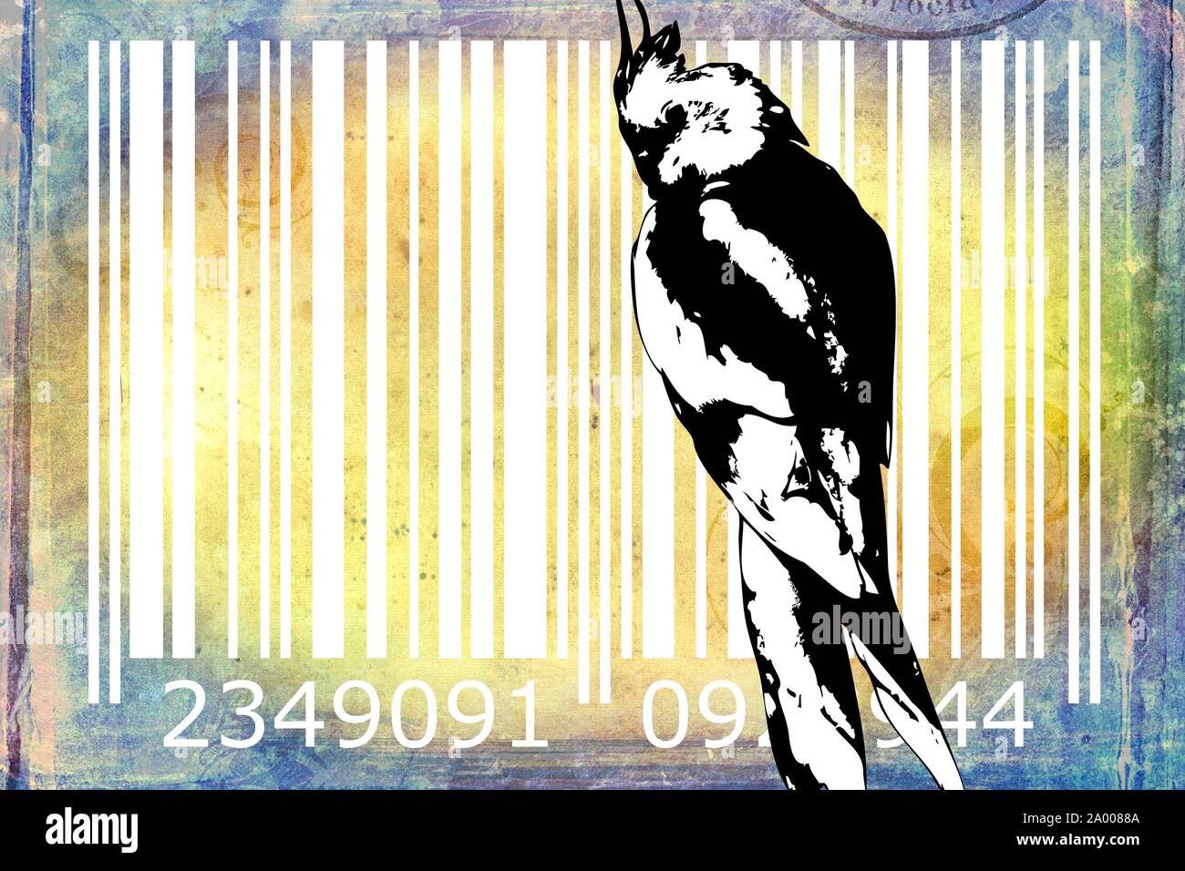 barcode design art idea Stock Photo - Alamy