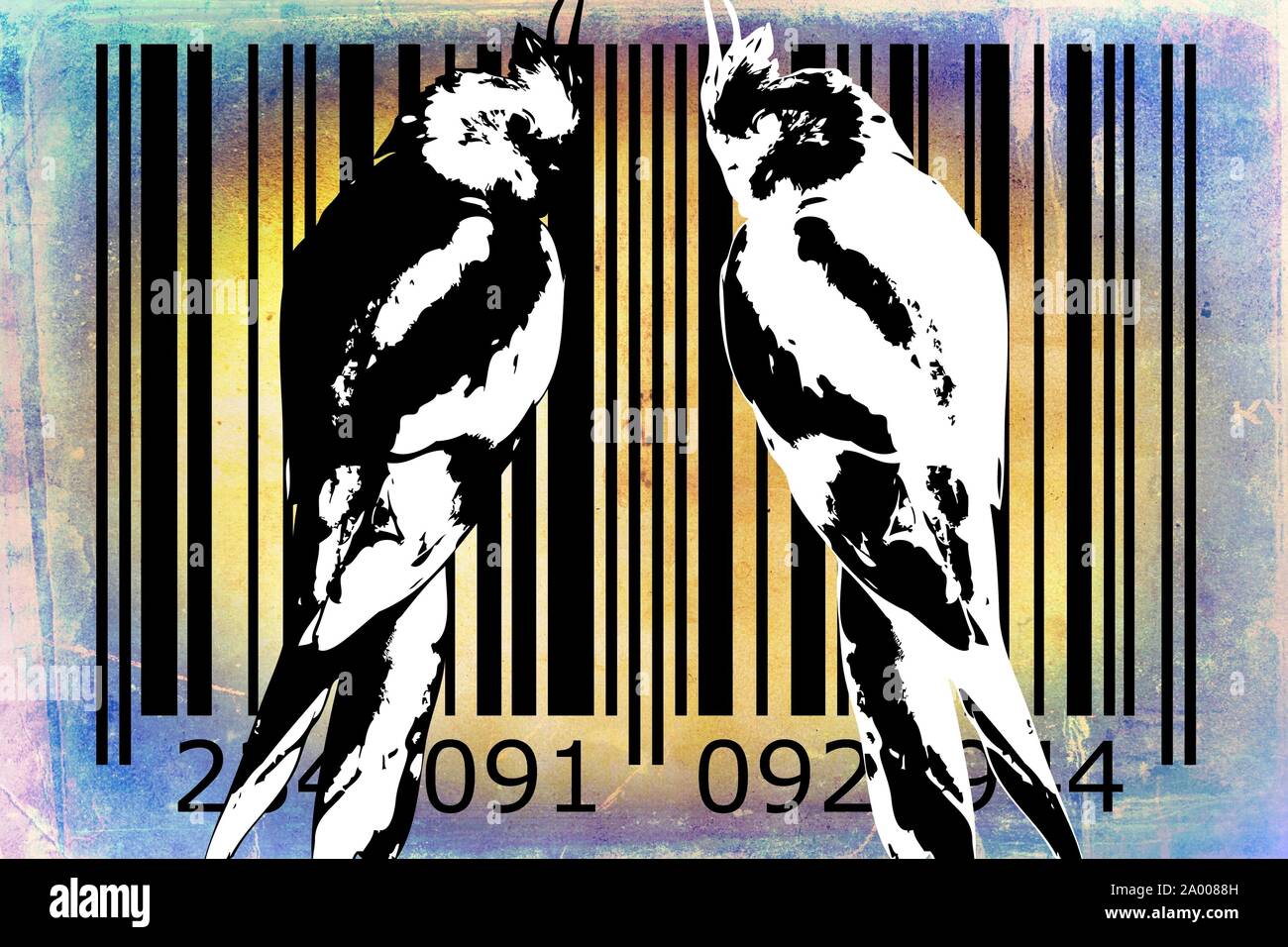 barcode design art idea Stock Photo - Alamy