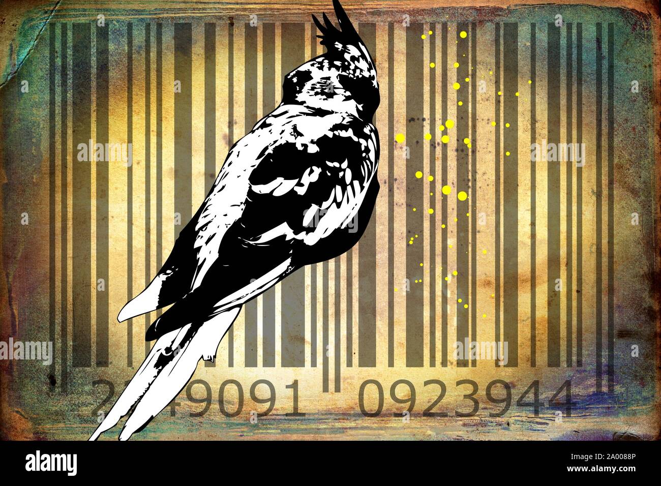barcode design art idea Stock Photo - Alamy