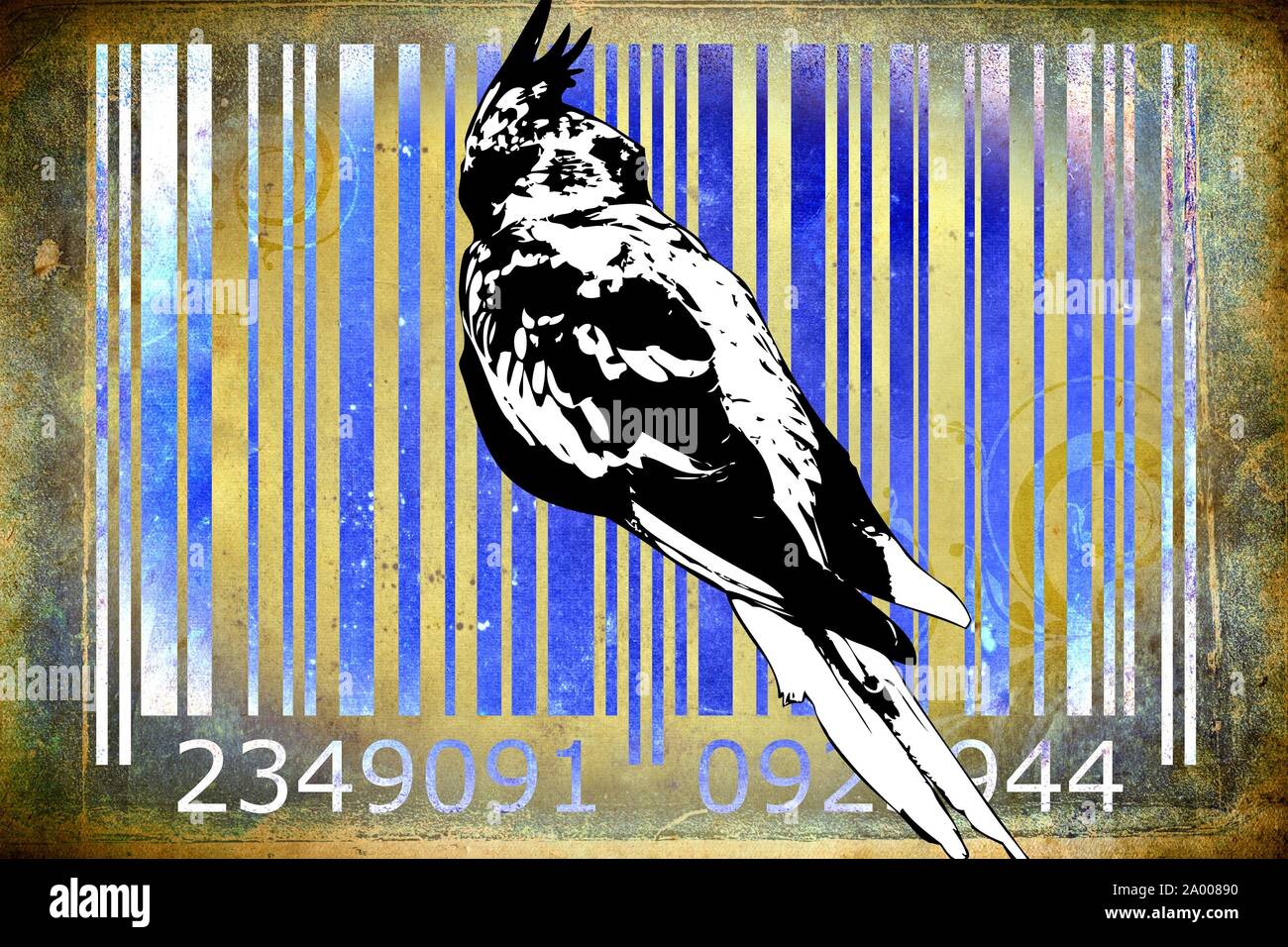 barcode design art idea Stock Photo - Alamy