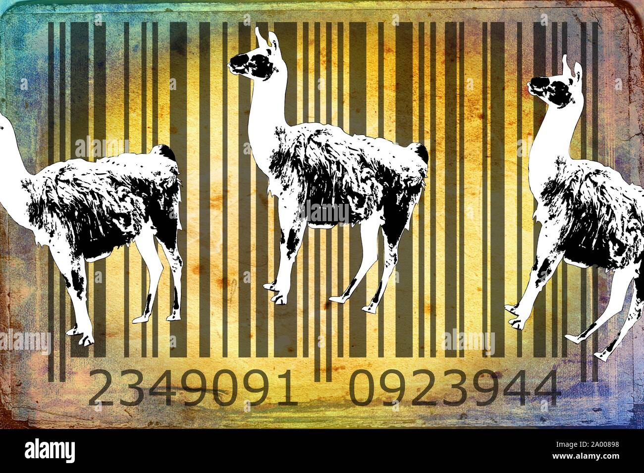 barcode design art idea Stock Photo - Alamy