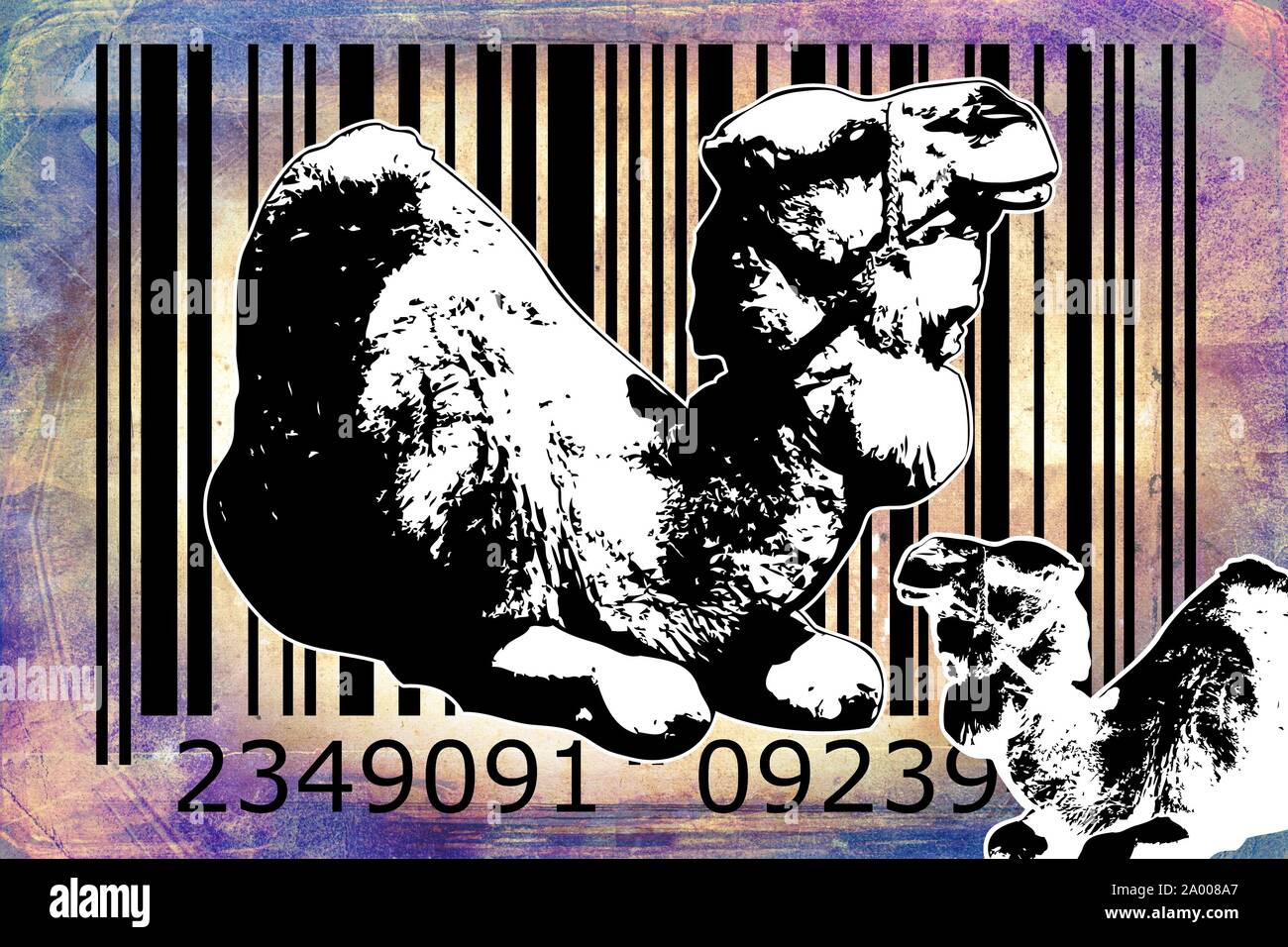 barcode design art idea Stock Photo - Alamy