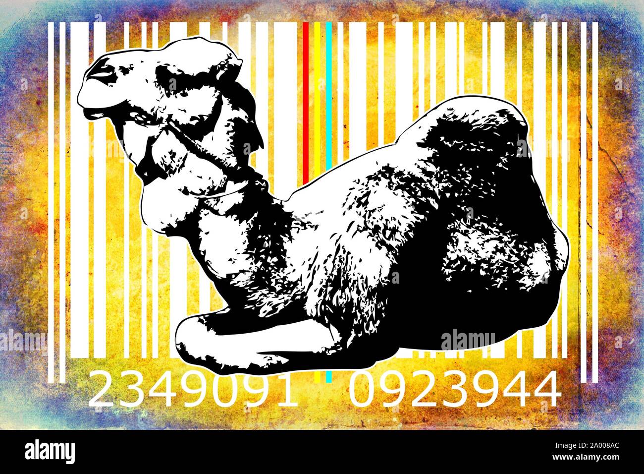 barcode design art idea Stock Photo - Alamy