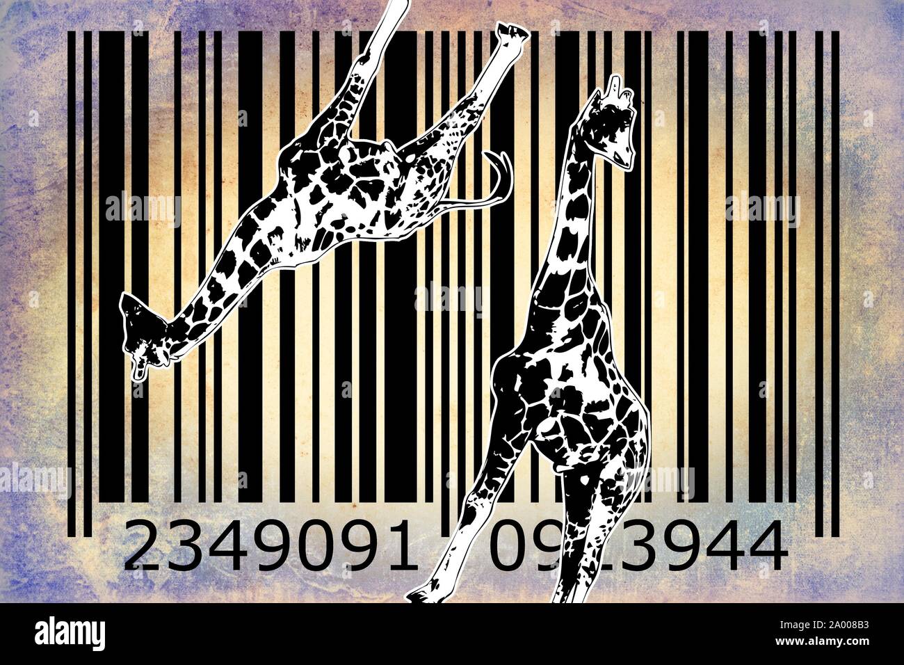 barcode design art idea Stock Photo - Alamy