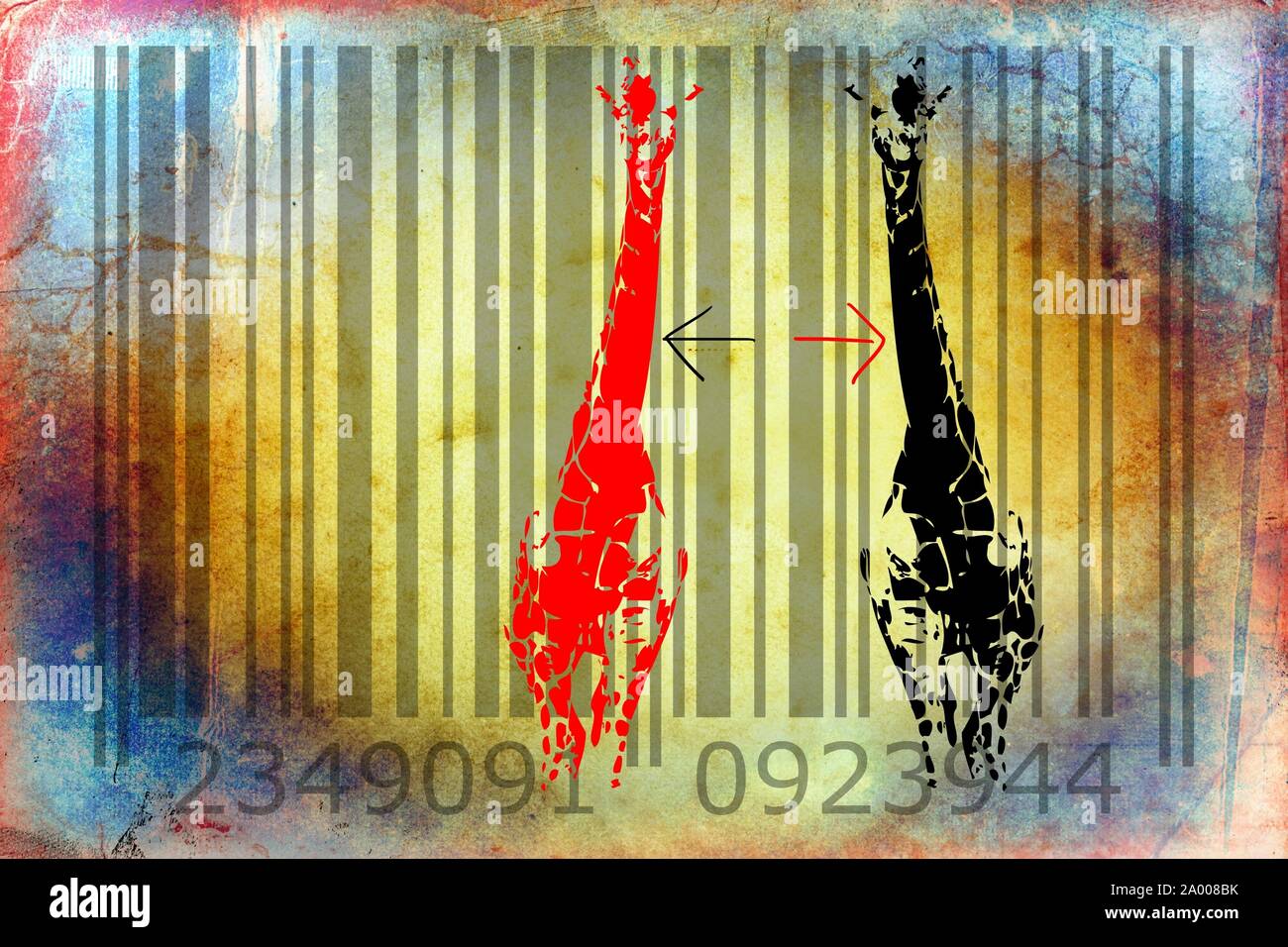 barcode design art idea Stock Photo - Alamy