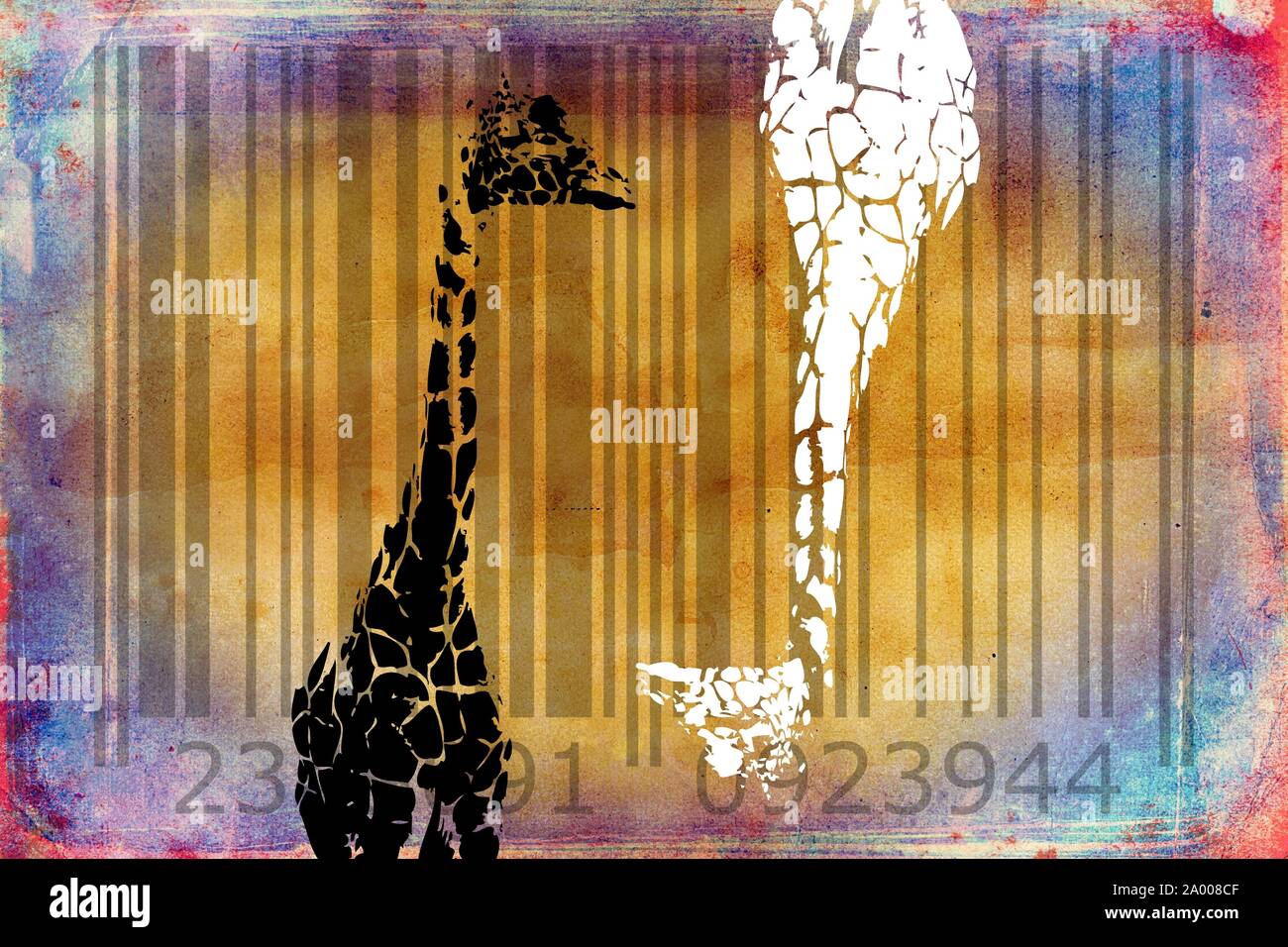 barcode design art idea Stock Photo - Alamy