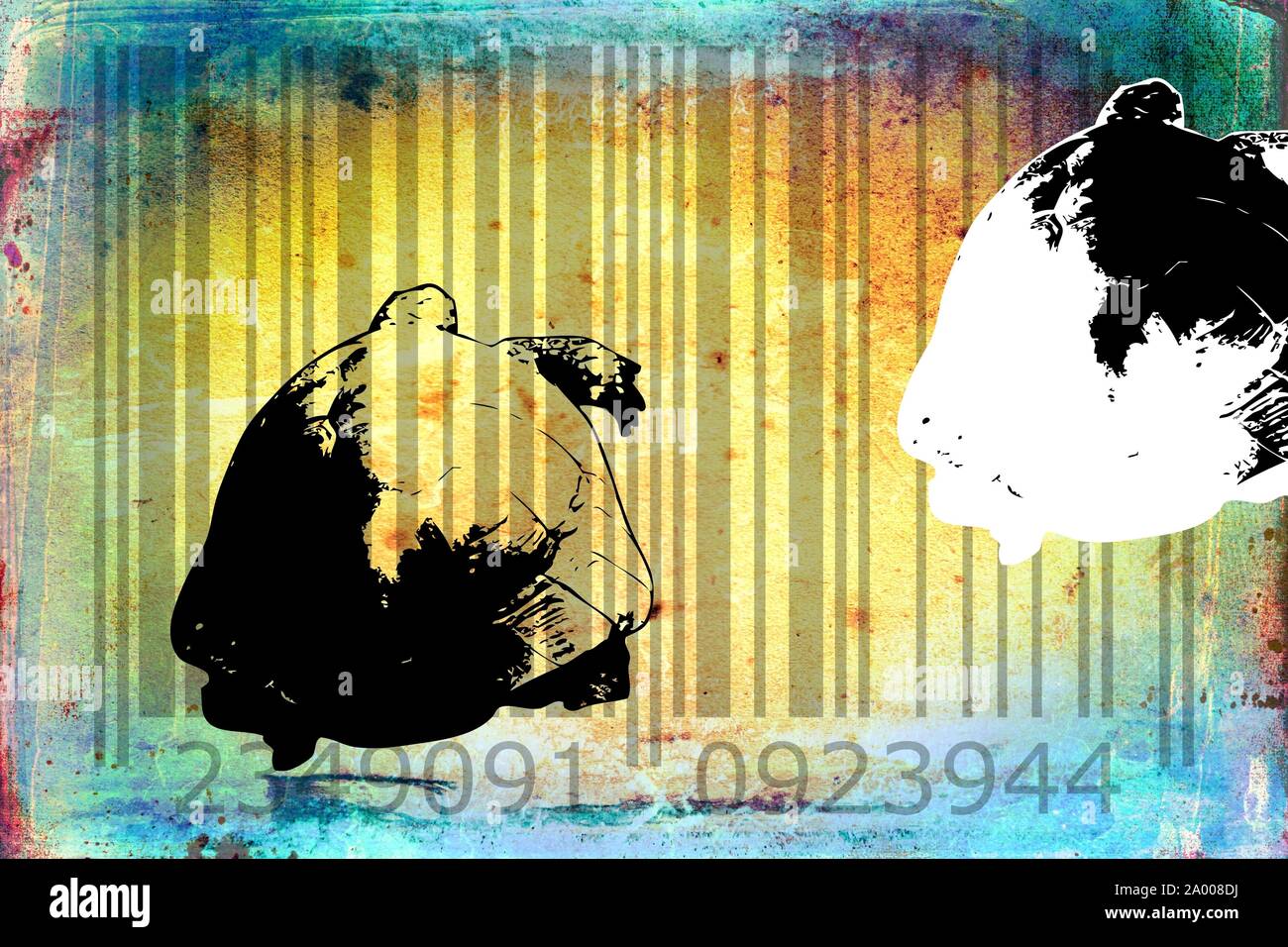 barcode design art idea Stock Photo - Alamy