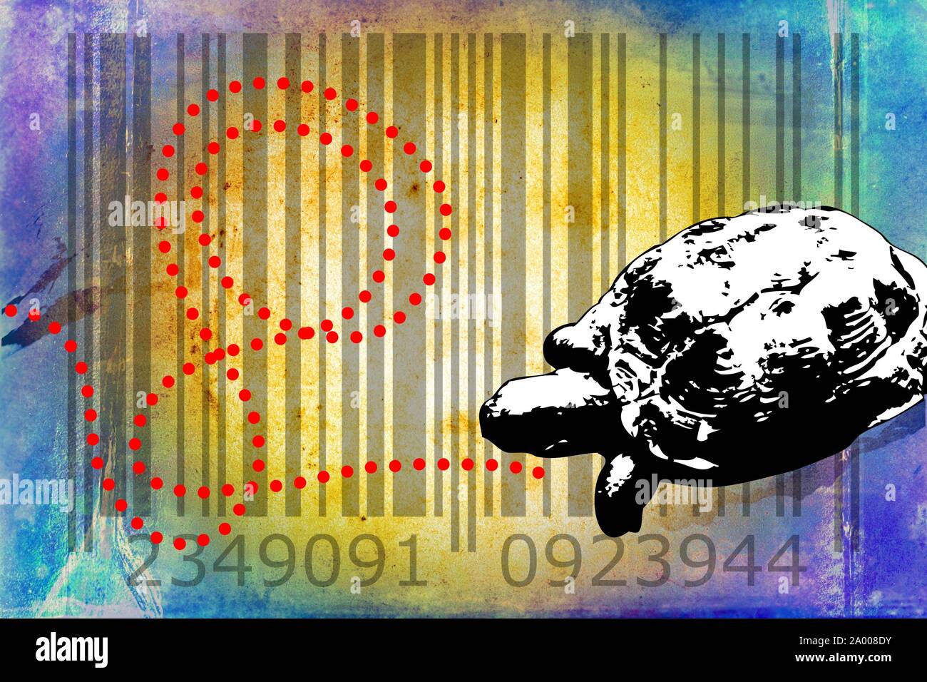 barcode design art idea Stock Photo - Alamy