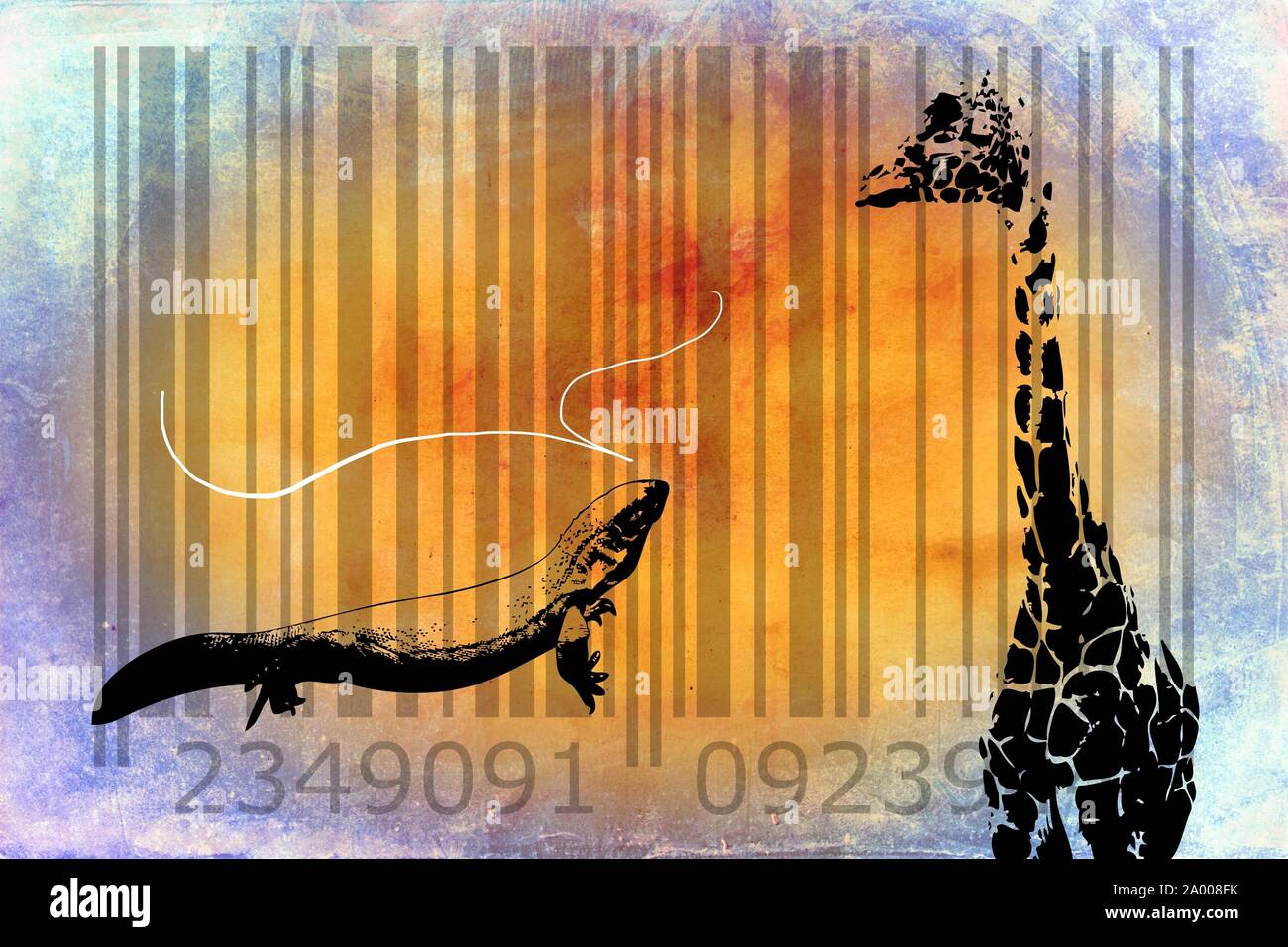 barcode design art idea Stock Photo - Alamy