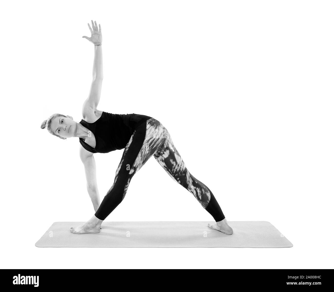 Tadasana pose Black and White Stock Photos & Images - Alamy