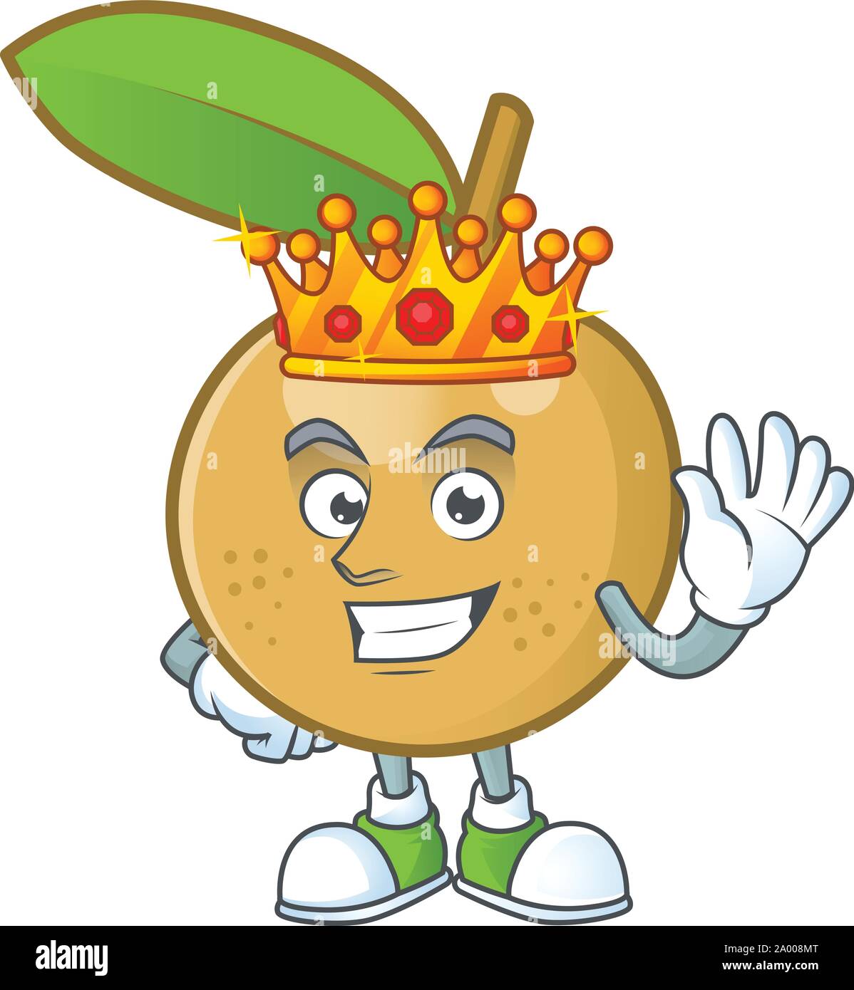 King longan fresh cartoon for dessert delicious Stock Vector Image ...