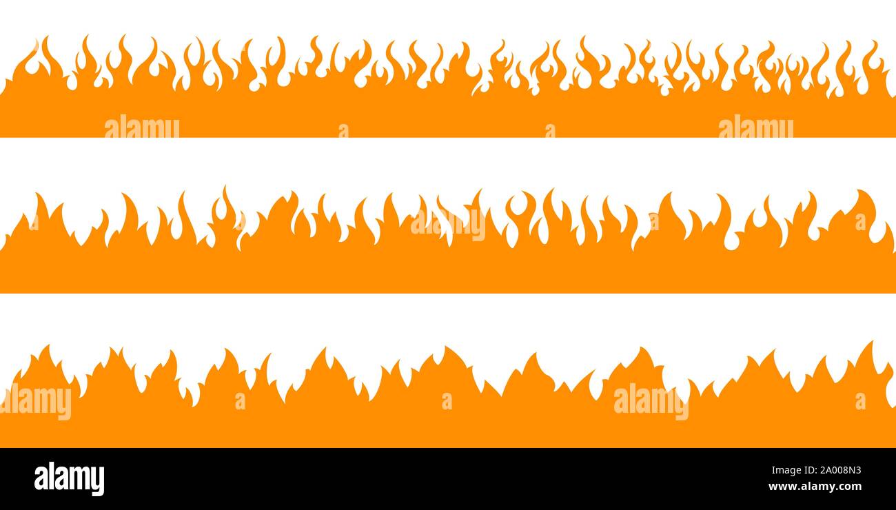 Fire flame frame borders Stock Vector Image & Art - Alamy