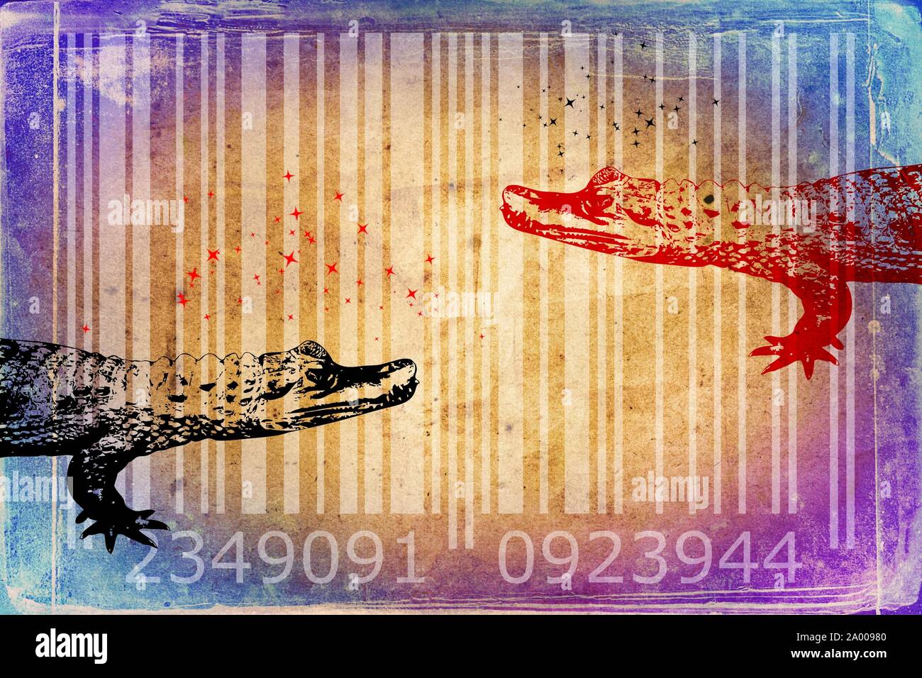 barcode design art idea Stock Photo - Alamy