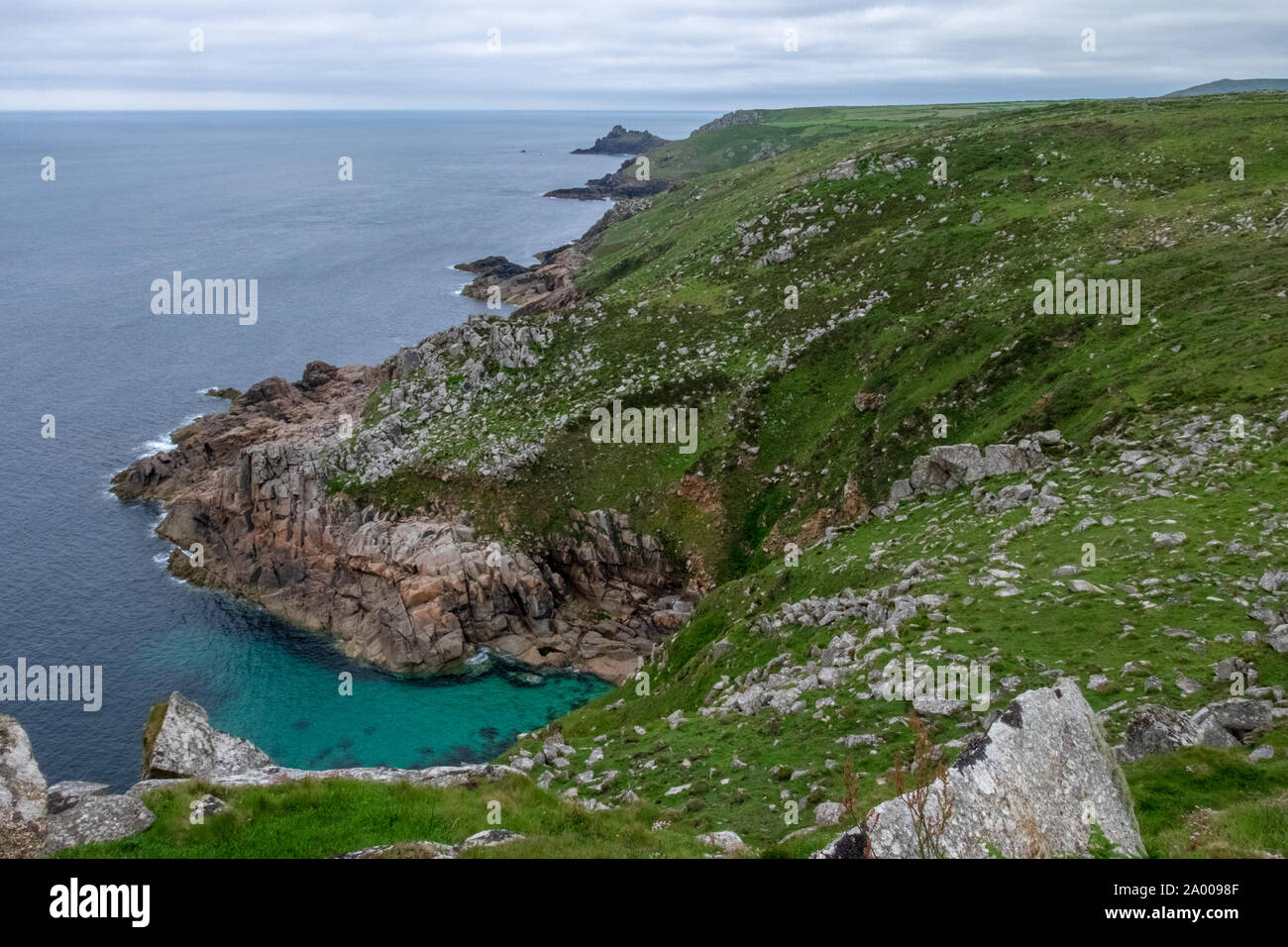 Green grassy cliffs Stock Photo - Alamy
