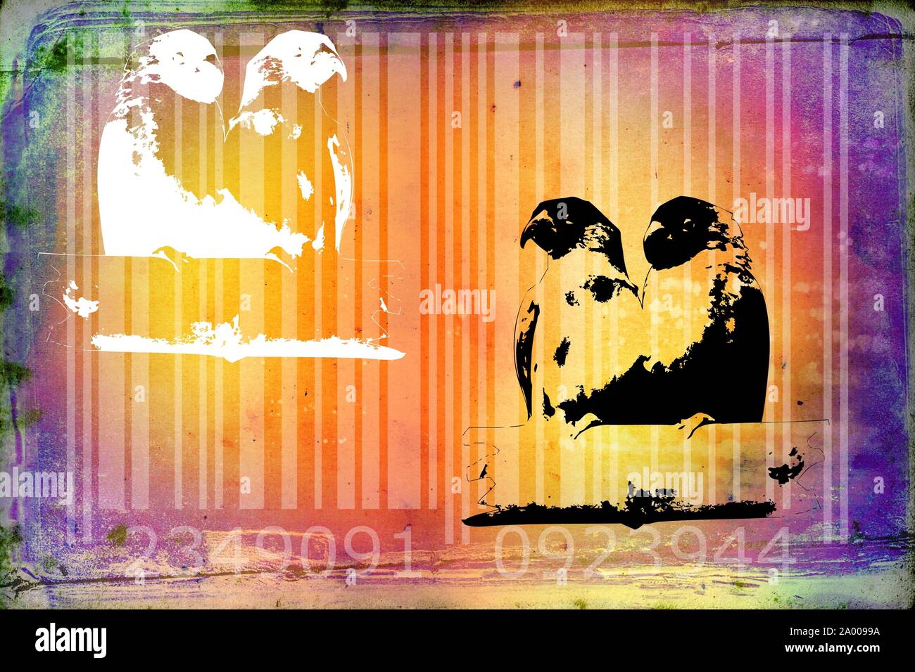 barcode design art idea Stock Photo - Alamy