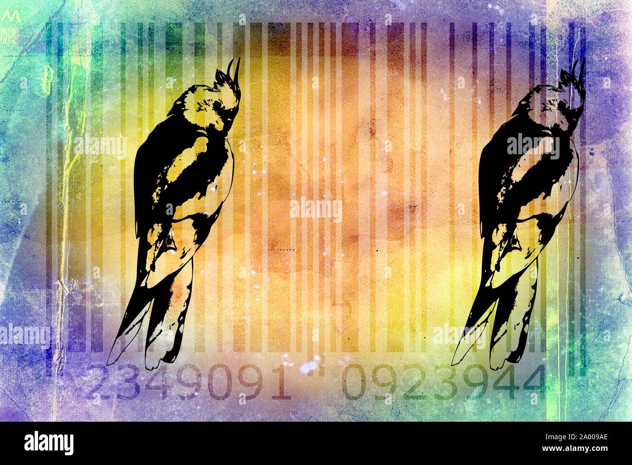 barcode design art idea Stock Photo - Alamy
