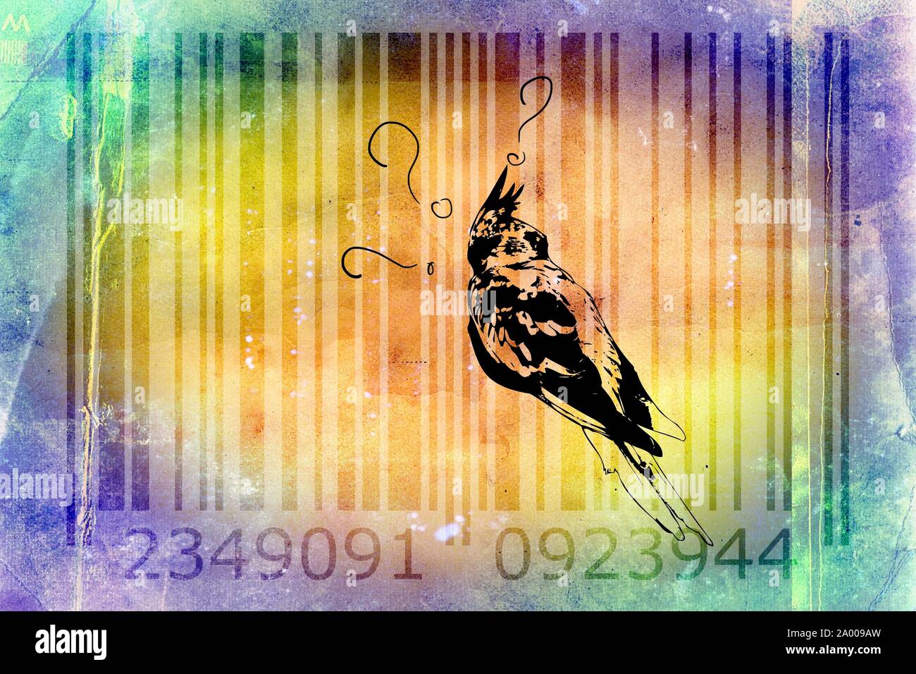 barcode design art idea Stock Photo - Alamy