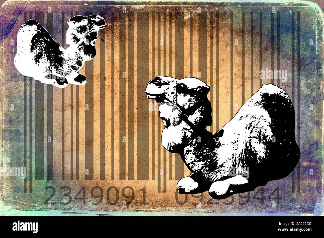 barcode design art idea Stock Photo - Alamy