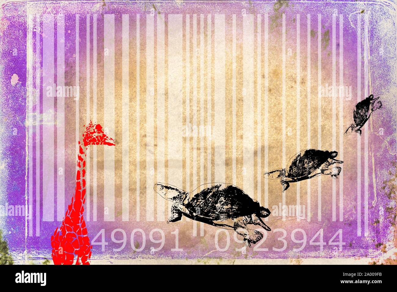 barcode design art idea Stock Photo - Alamy