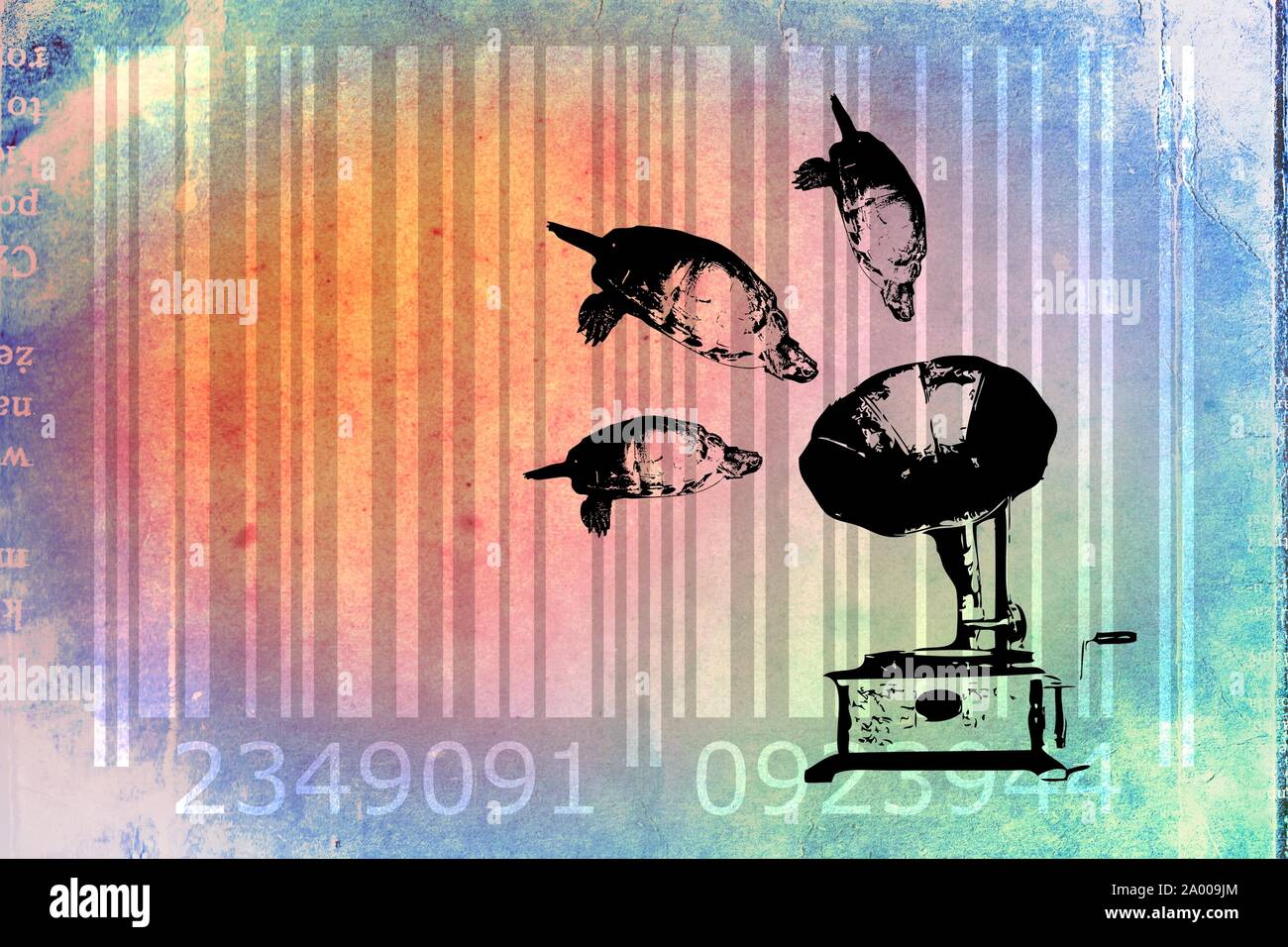 barcode design art idea Stock Photo - Alamy