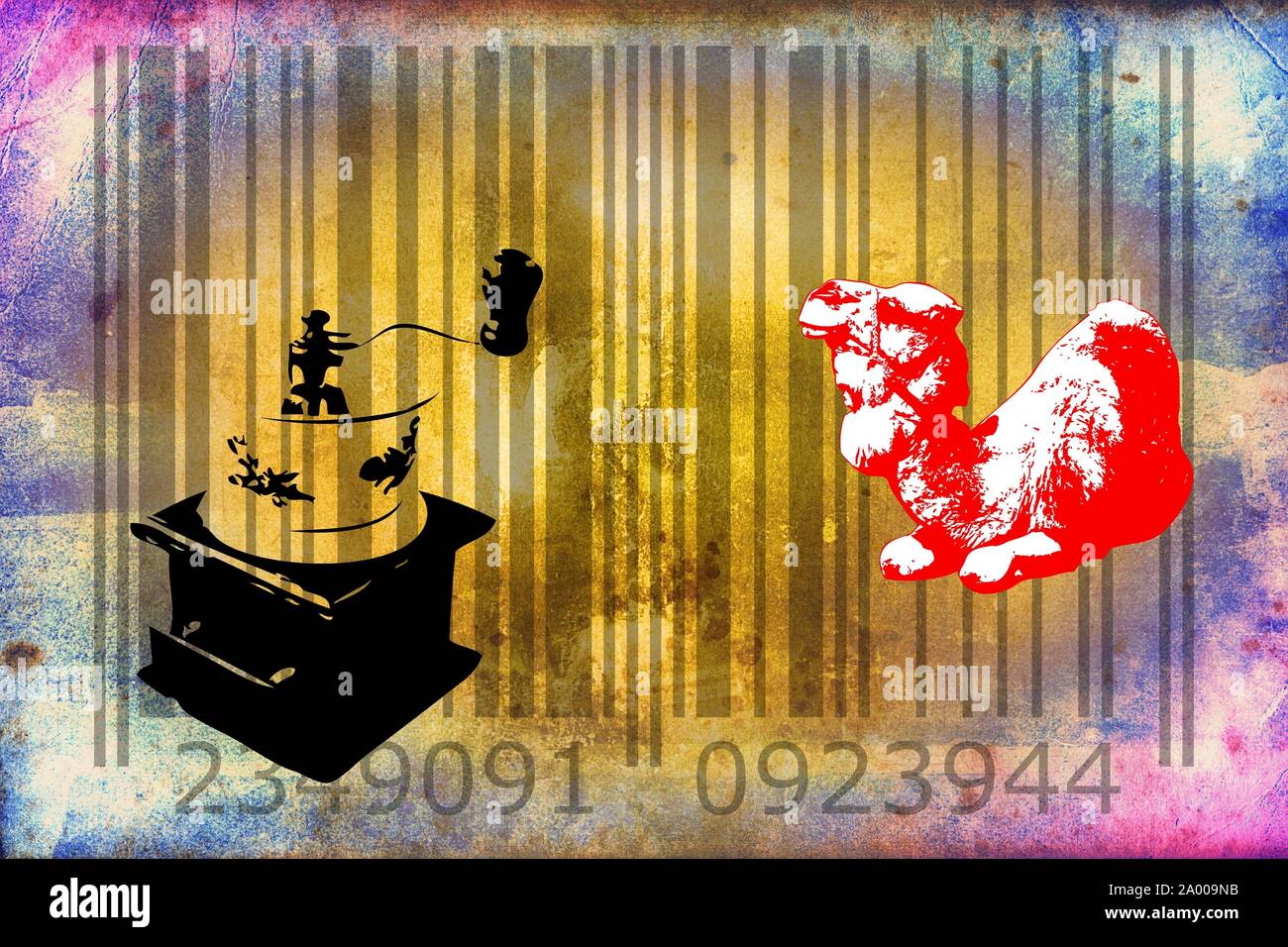 barcode design art idea Stock Photo - Alamy