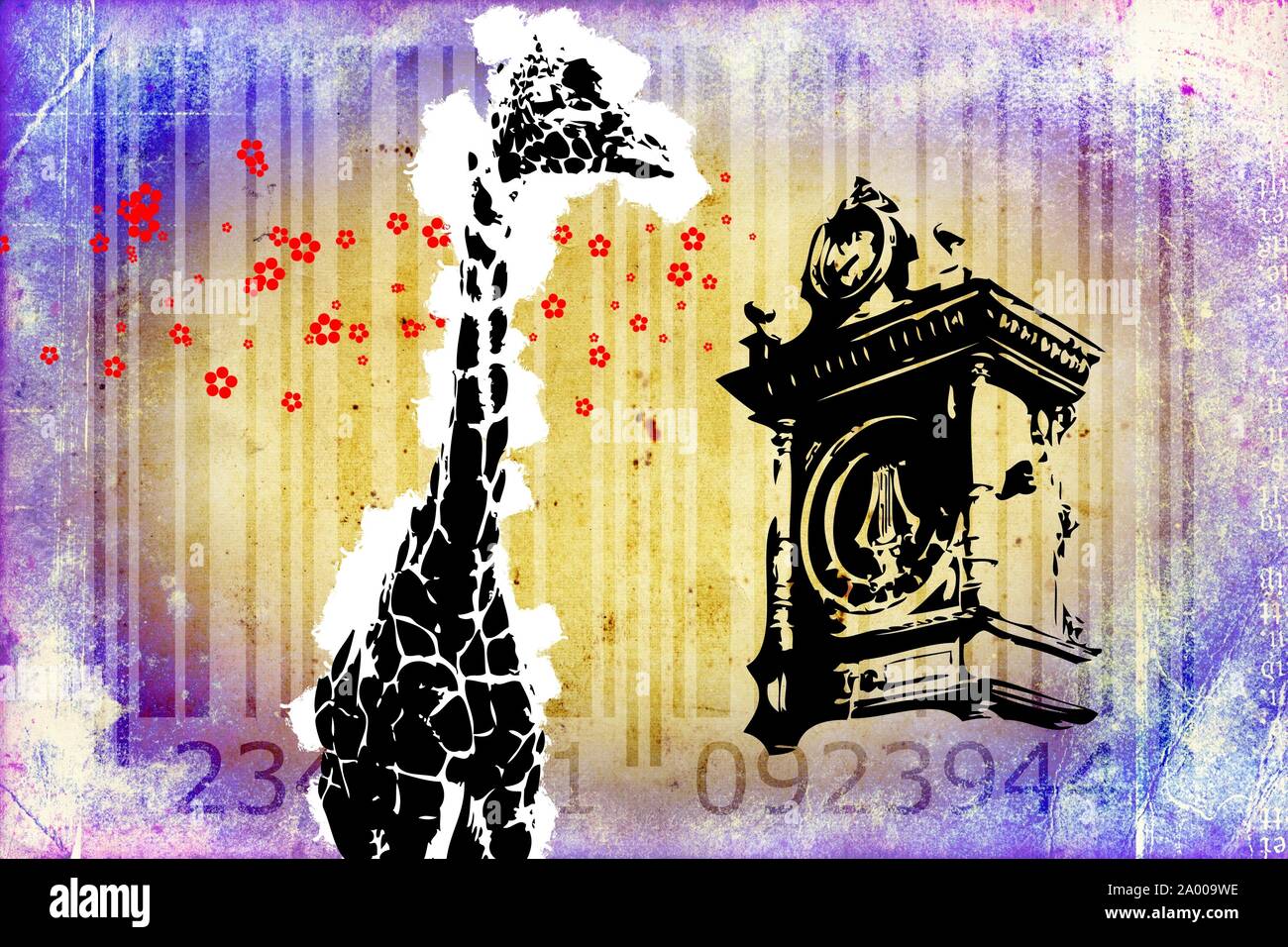 barcode design art idea Stock Photo - Alamy