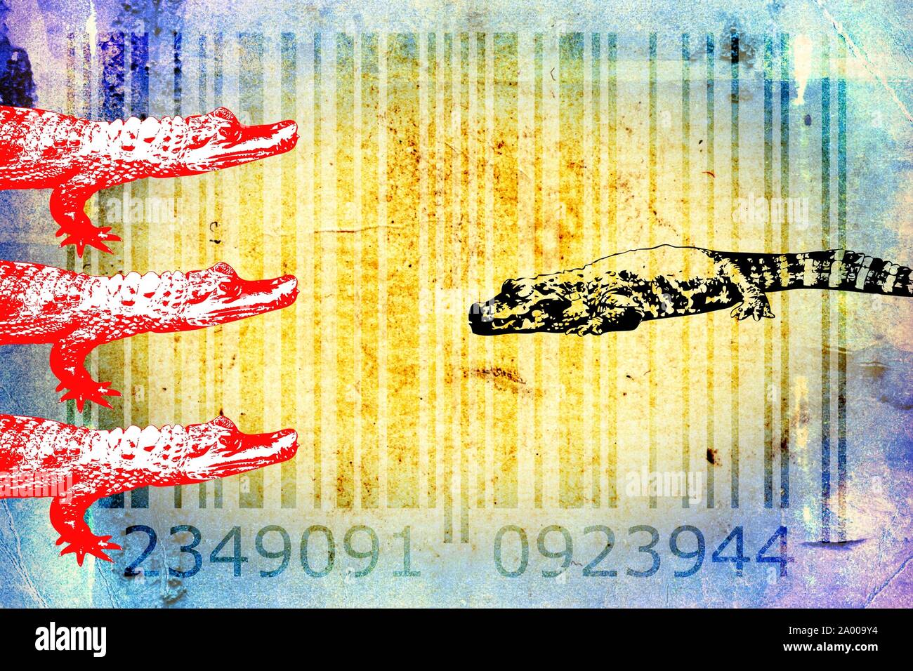 barcode design art idea Stock Photo - Alamy