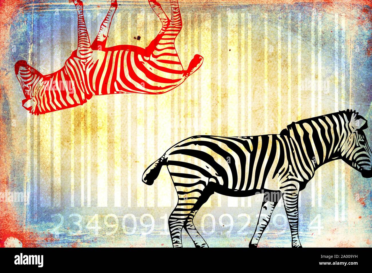 barcode design art idea Stock Photo - Alamy